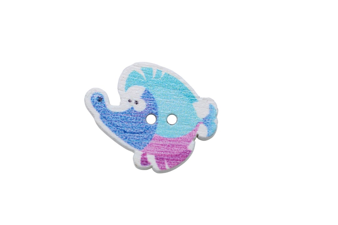 Adorable Kids Wood Buttons, Boy / Girl Buttons, Colorful Buttons ...