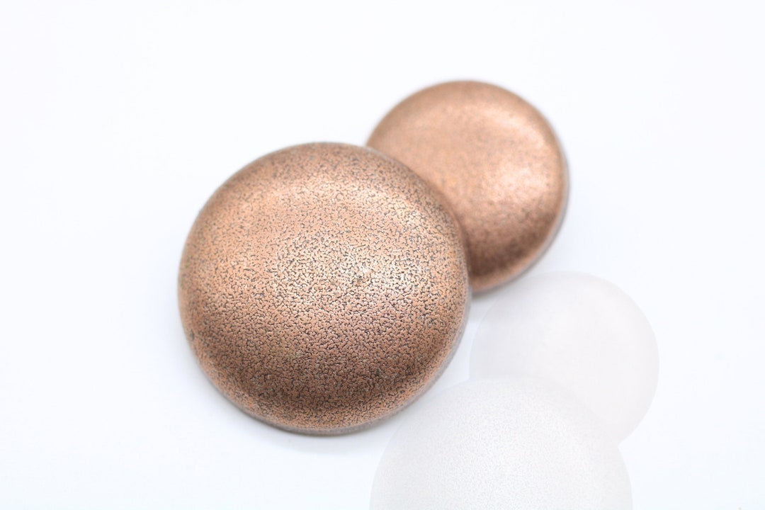 Dome Metal Buttons, Copper Metal Buttons, Curved Buttons, for Your ...