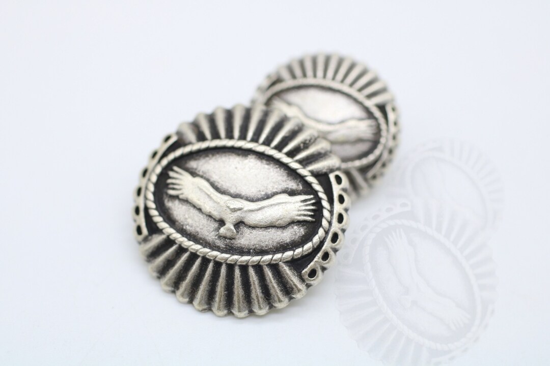 Antique Silver Metal Buttons, Eagle Button, Russian Motife Buttons, for ...