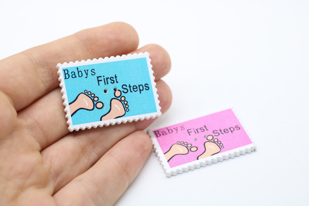 Wooden Baby Buttons, Boy Buttons, Girl Buttons, Colorful Buttons ...