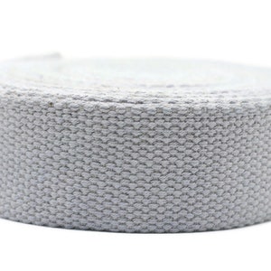 Cotton Webbing (25mm, 32mm, 38mm) Gray Webbing by the Yard, Webbing ...