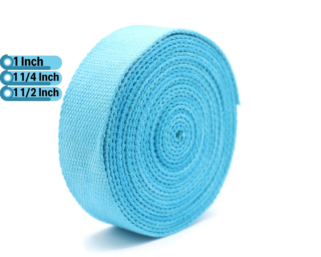 Cotton Webbing 25mm 32mm 38mm Turquoise Webbing by the - Etsy