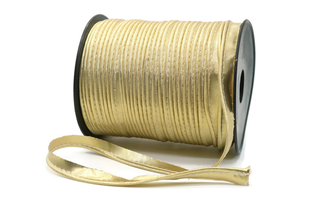 Gold Satin Piping, Piping Trim Satin, Available in 25 Colors, Edge Trim ...