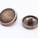 Copper Metal Buttons Floral Motif Metal Buttons Copper - Etsy