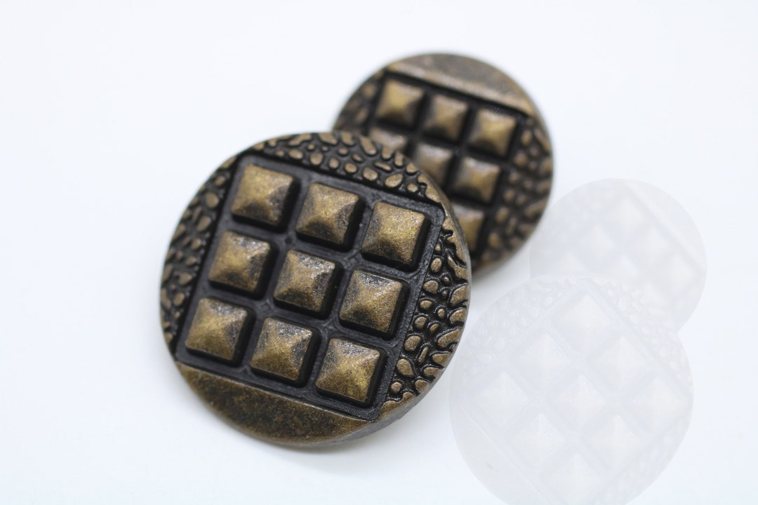Antique Bronze Metal Buttons, Weave Buttons, Metal Shank Buttons, for ...