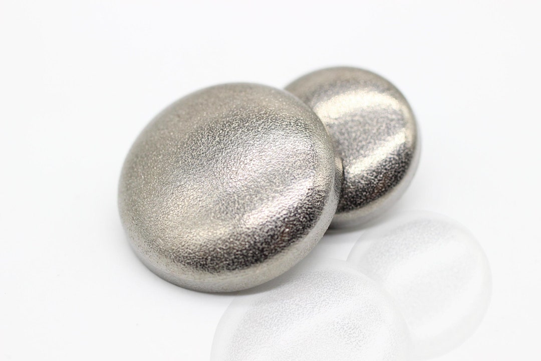 Dome Metal Buttons, Black Metal Buttons, Curved Buttons, for Your ...