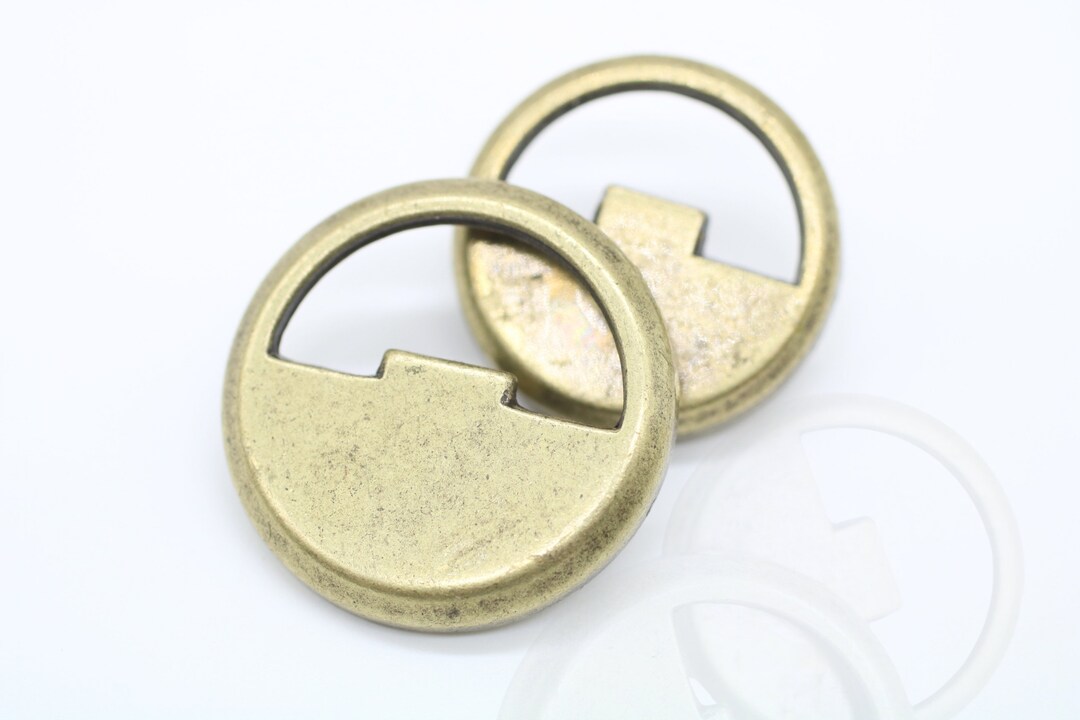 Antique Class Metal Buttons, Bronze Metal Buttons, Bronze Button, Round ...