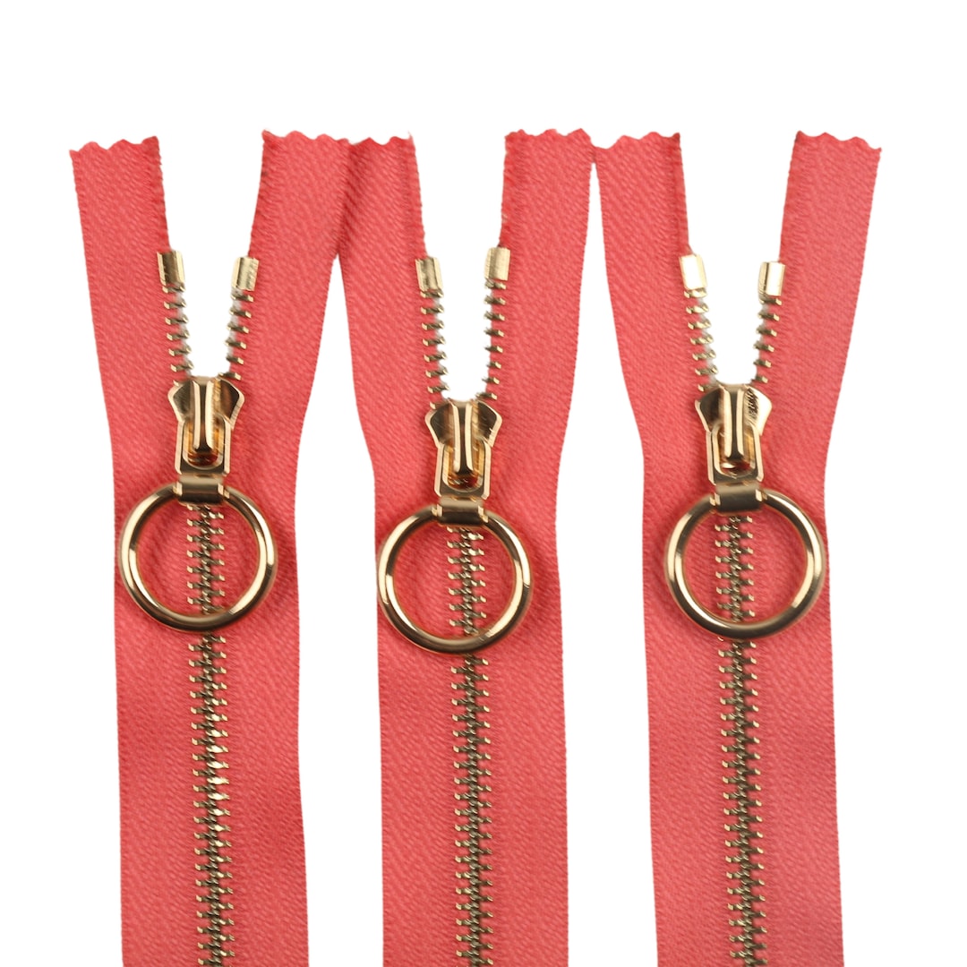Metal Zipper Tip#5 Pink | 1pack of 5pcs | 6 Inch-40 Inch Size | Bag ...