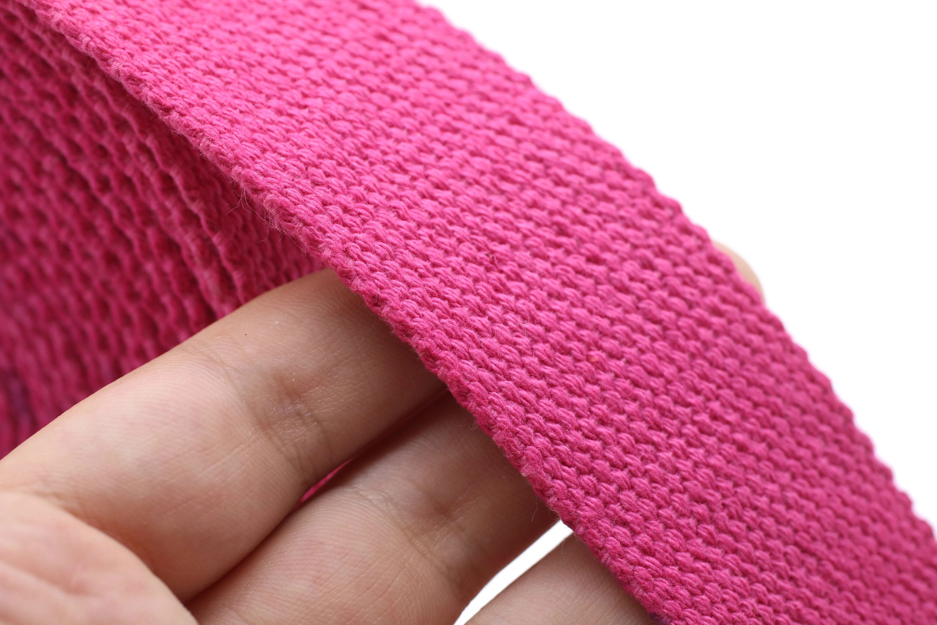 Cotton Webbing 25mm, 32mm, 38mm Pink Webbing by the Yard, Webbing ...