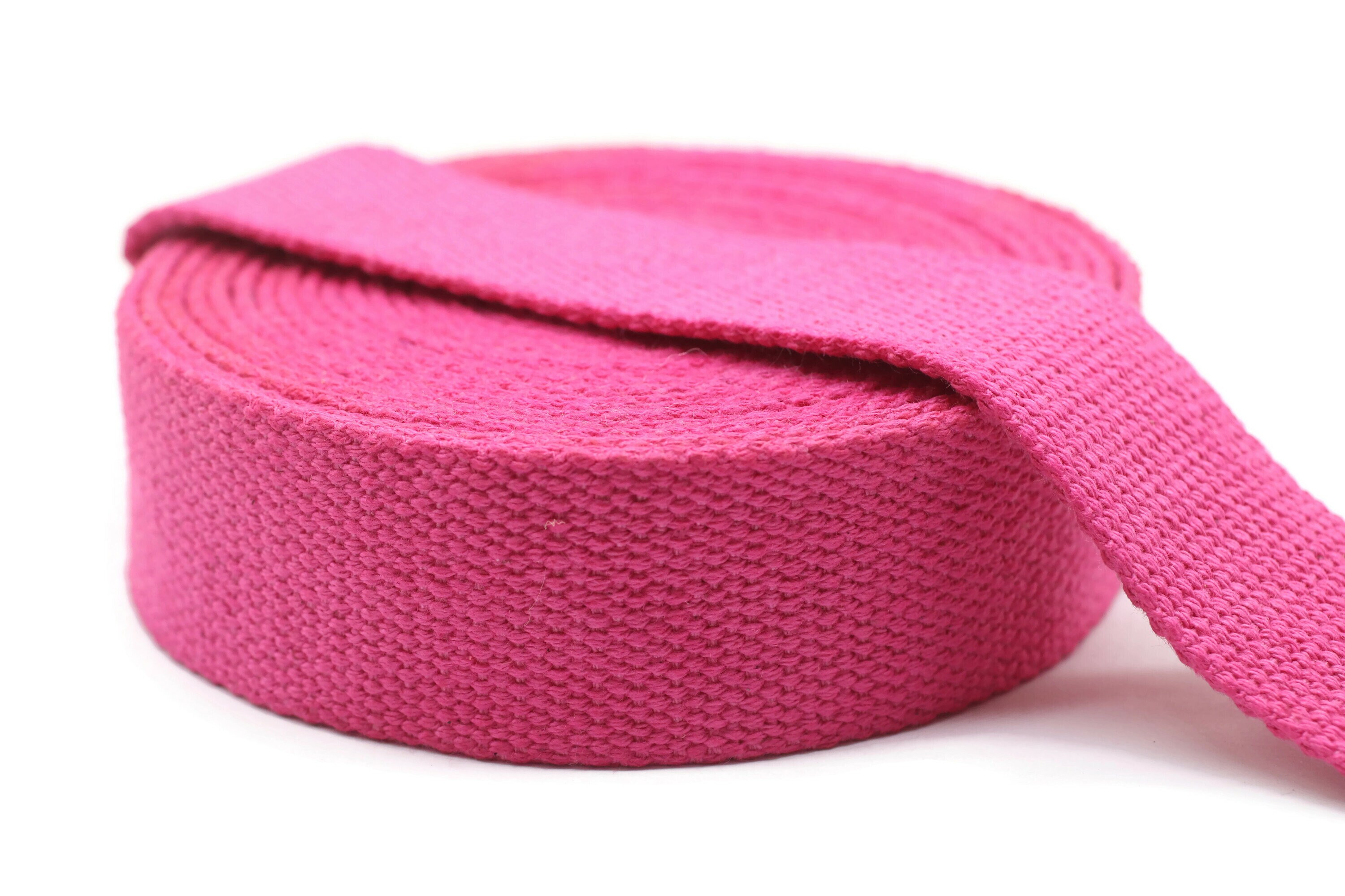 Cotton Webbing 25mm, 32mm, 38mm Pink Webbing by the Yard, Webbing ...