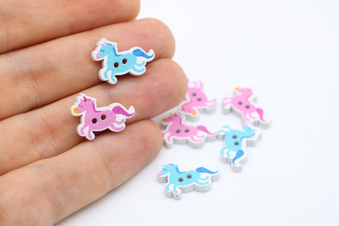 Horse Wooden Buttons, Boy Buttons, Girl Buttons, Animal Buttons, Wooden ...