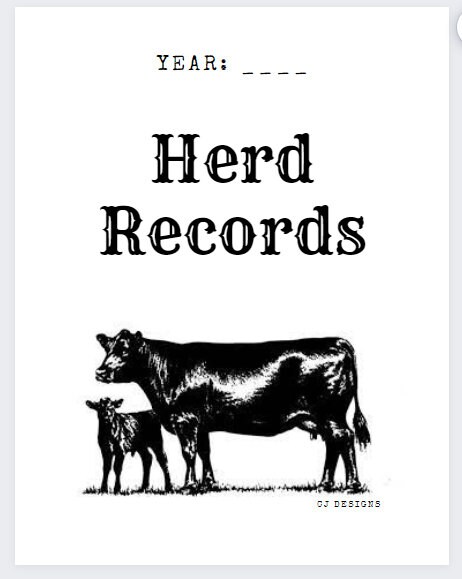 Cattle Record Book. Cattle Herd Binder. Calving. Health. Pasture. Vaccination. Year Overview ...