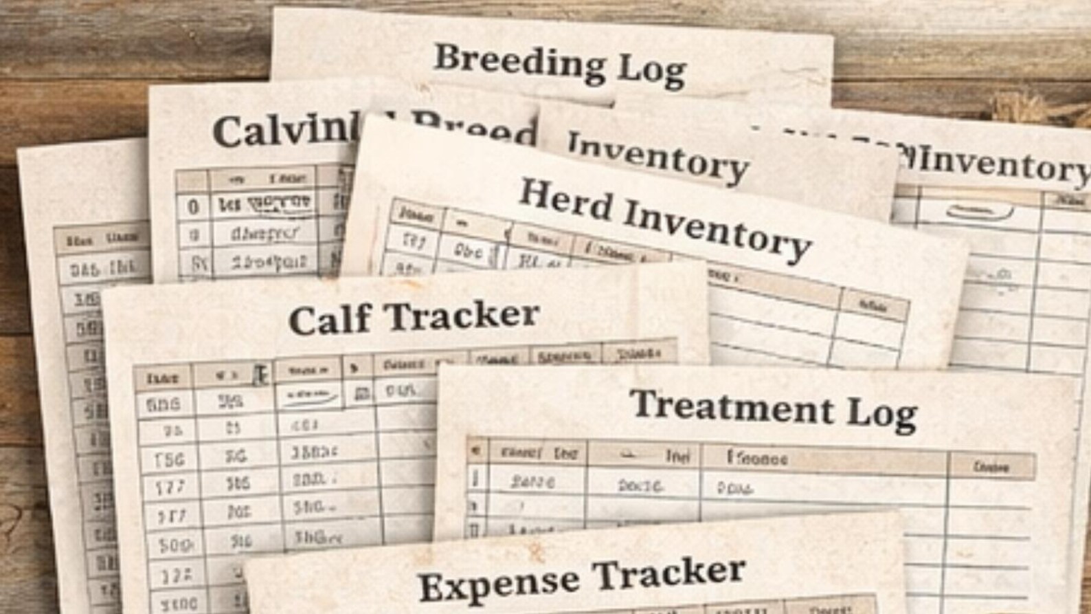 Ranch Record Keeping Bundle Printable | Cattle Record Book | Cow Calf ...