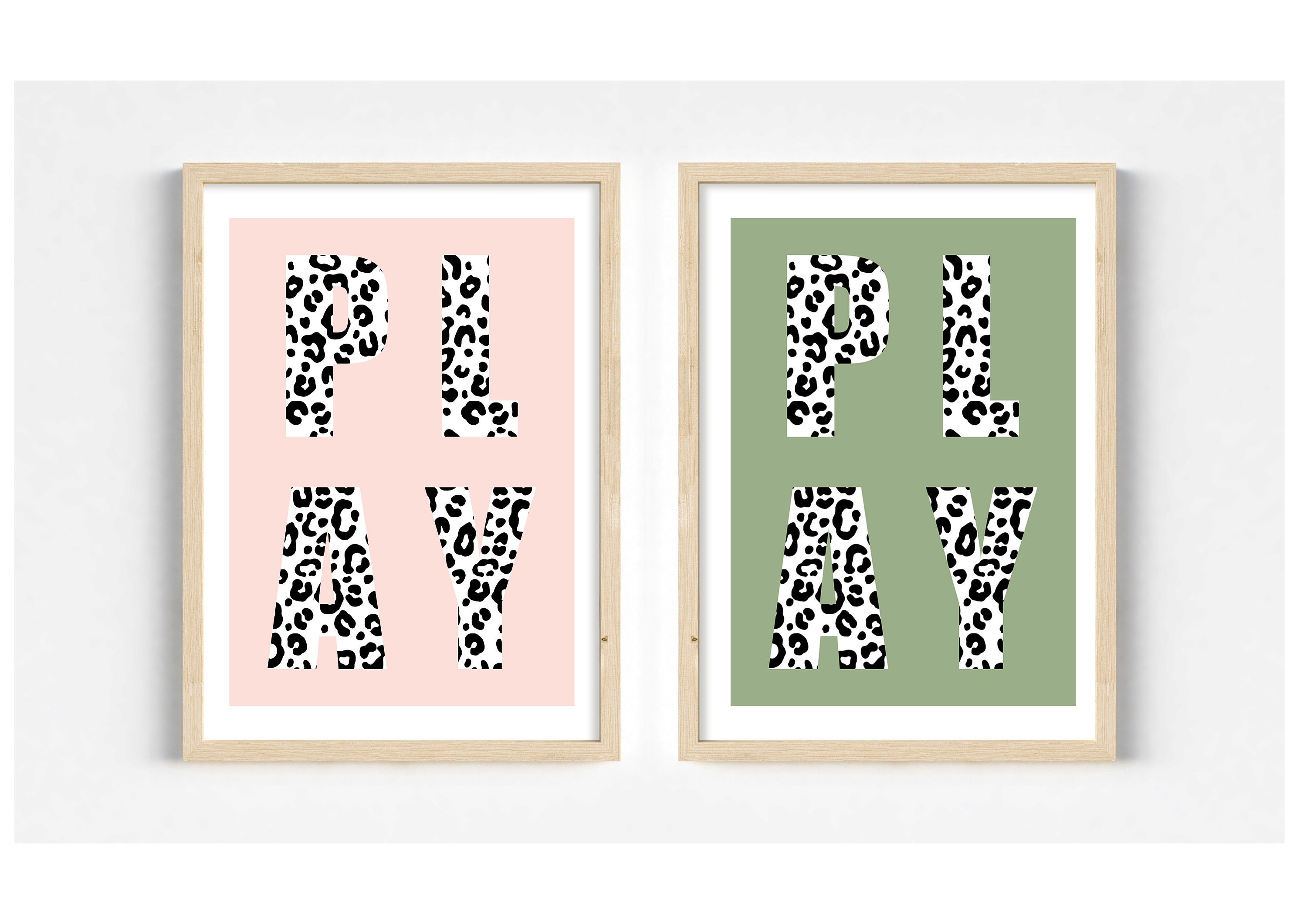 Leopard Print Play A4 Print - Etsy