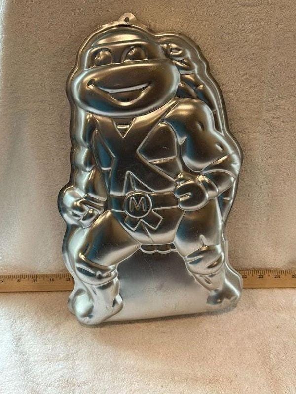 Vtg 1989 Wilton Teenage Mutant Ninja Turtles Cake Pan W/ Insert ...