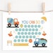 Reward Chart for Kids,printable Construction Trucks Behavior Chart ...