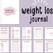 Printable Weight Loss Tracker Journal, Weight Loss Progress, Meal ...