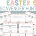 Indoor Easter Scavenger Hunt, Easter Egg Hunt Clues, Easter Treasure ...