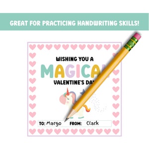 Printable Classroom Valentine Cards for Kids, Valentine Treat Tags ...