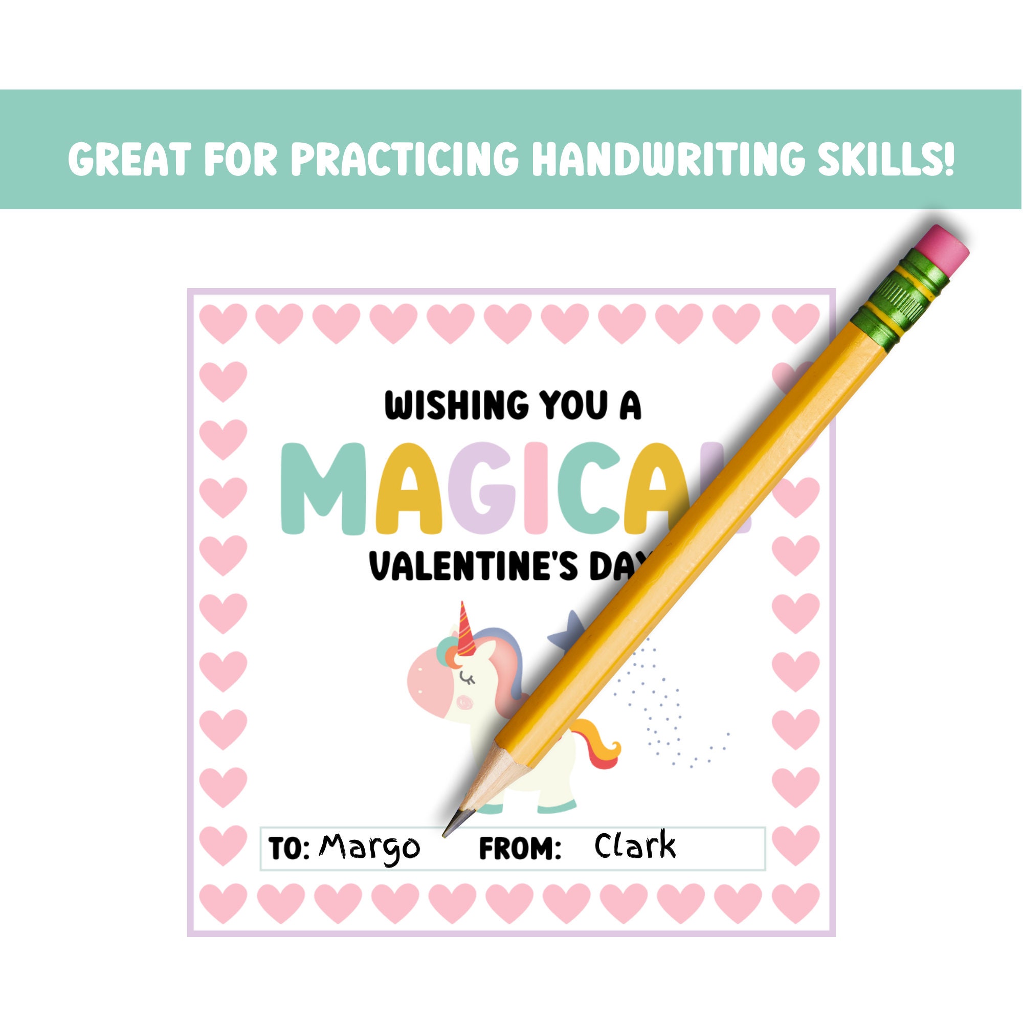 Printable Classroom Valentine Cards for Kids, Valentine Treat Tags ...