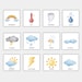 Printable Weather Cards, Preschool Flashcards, Montessori Materials ...