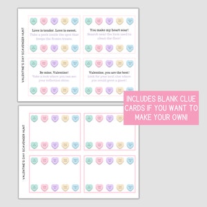 Indoor Valentines Day Scavenger Hunt, Valentines Treasure Hunt ...