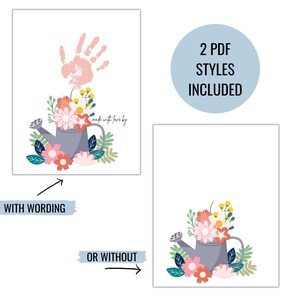 Mother's Day Handprint Gift Art, Printable Handprint Art for Kids ...