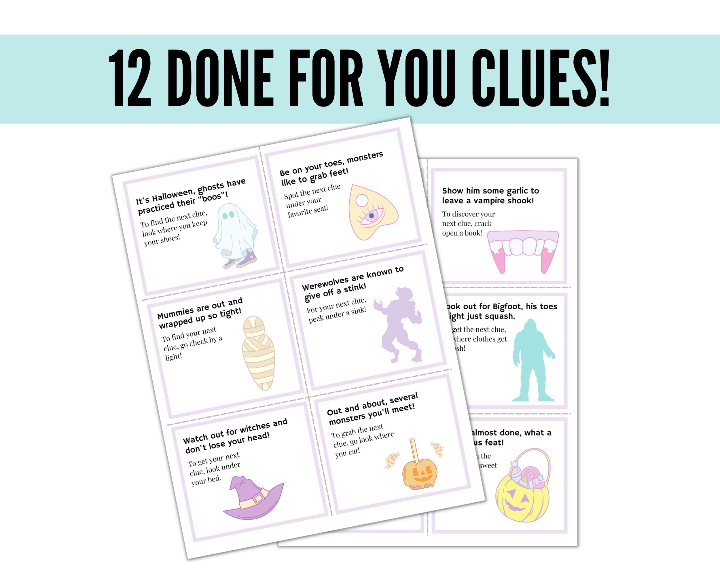 Halloween Scavenger Hunt Printable, Indoor Halloween Scavenger Hunt ...