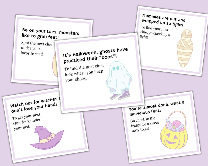 Halloween Scavenger Hunt Printable, Indoor Halloween Scavenger Hunt ...