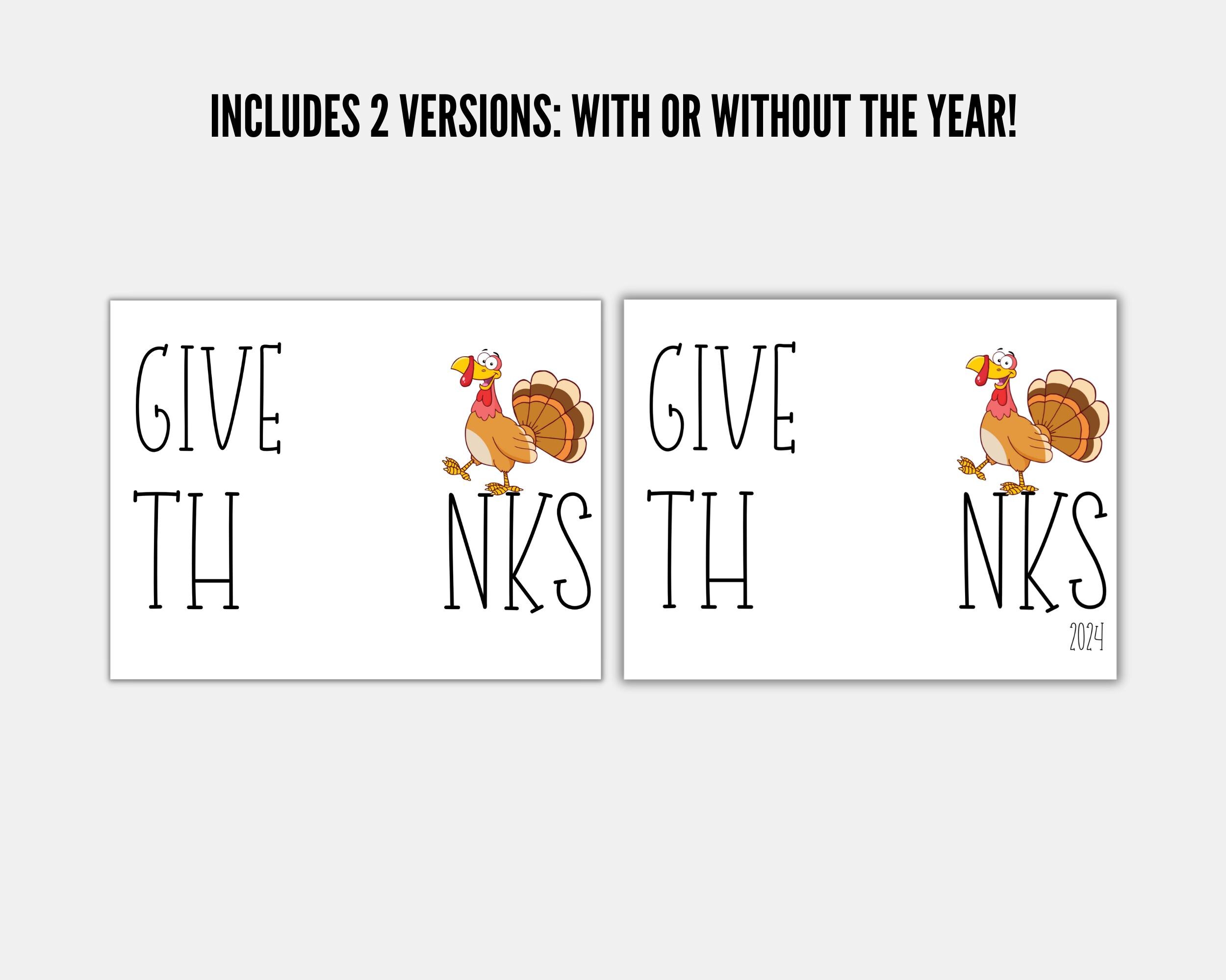 Printable Thanksgiving Give Thanks Turkey Handprint Craft for Preschool ...