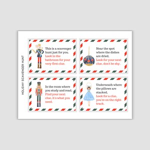 Indoor Christmas Treasure Hunt, Christmas Scavenger Hunt Card ...