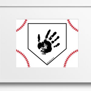 Father's Day Handprint Gift, Printable Handprint Art for Kids, Baseball ...