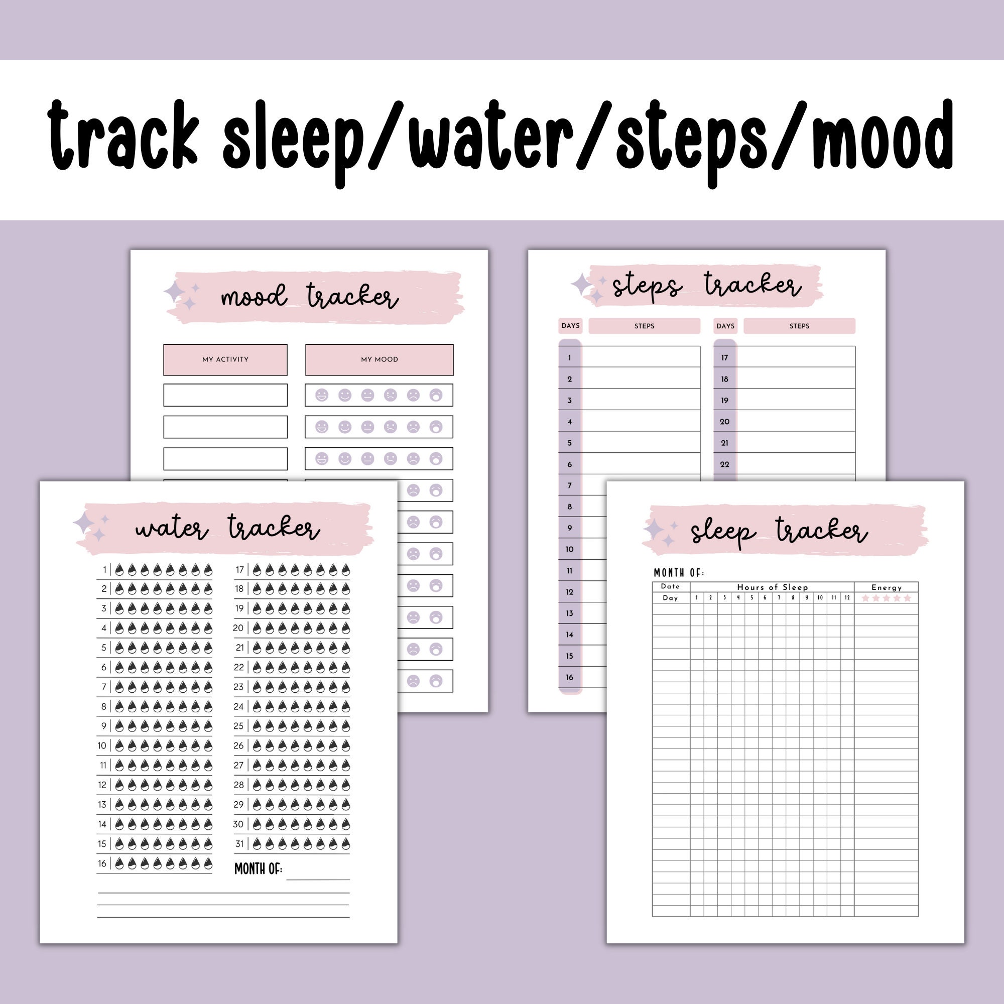 Printable Weight Loss Tracker Journal, Weight Loss Progress, Meal ...