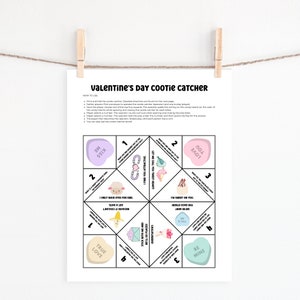 Valentine's Day Cootie Catcher, Valentine's Day Fortune Teller ...