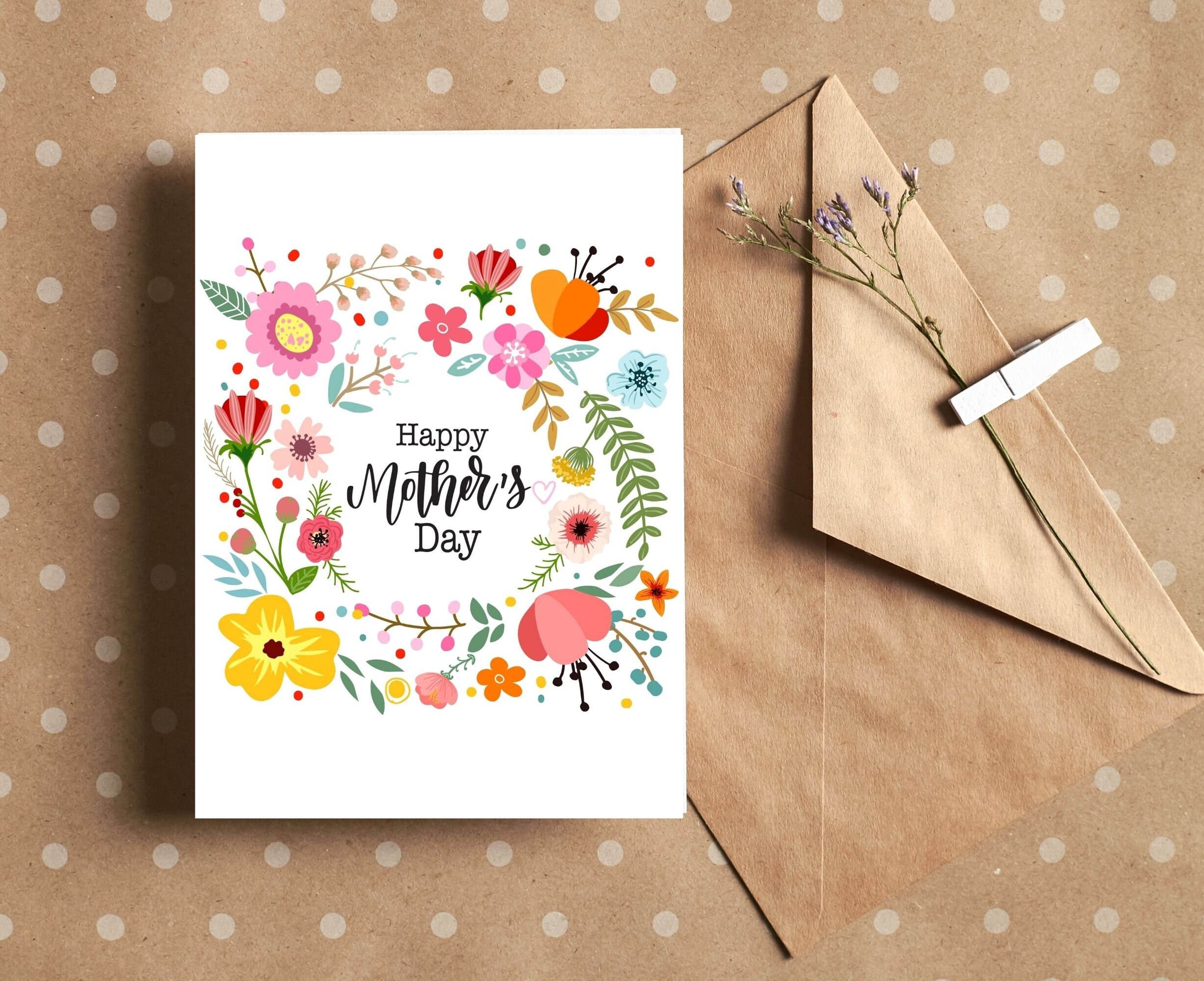 Printable Mother's Day Card, Mother's Day Greeting Card, Mothers Day ...
