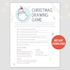 Printable Christmas Drawing Game, Office Holiday Party Game, Christmas ...