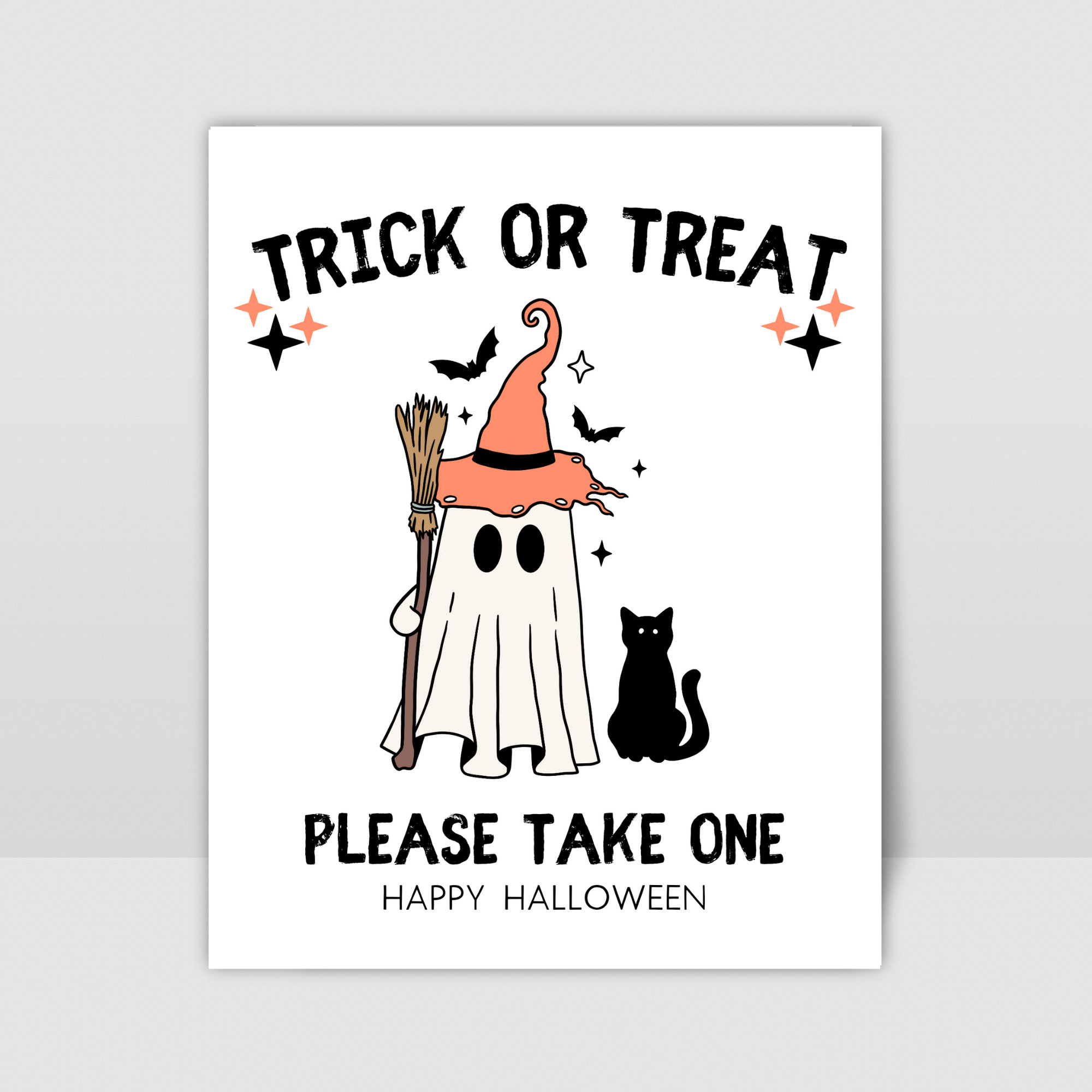 Cute Trick Or Treat Sign