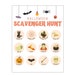 Outdoor Halloween Scavenger Hunt, Printable Halloween Kids Activity ...
