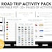 Road Trip Activity Pack, Printable Travel Games for Kids, Kids Travel ...