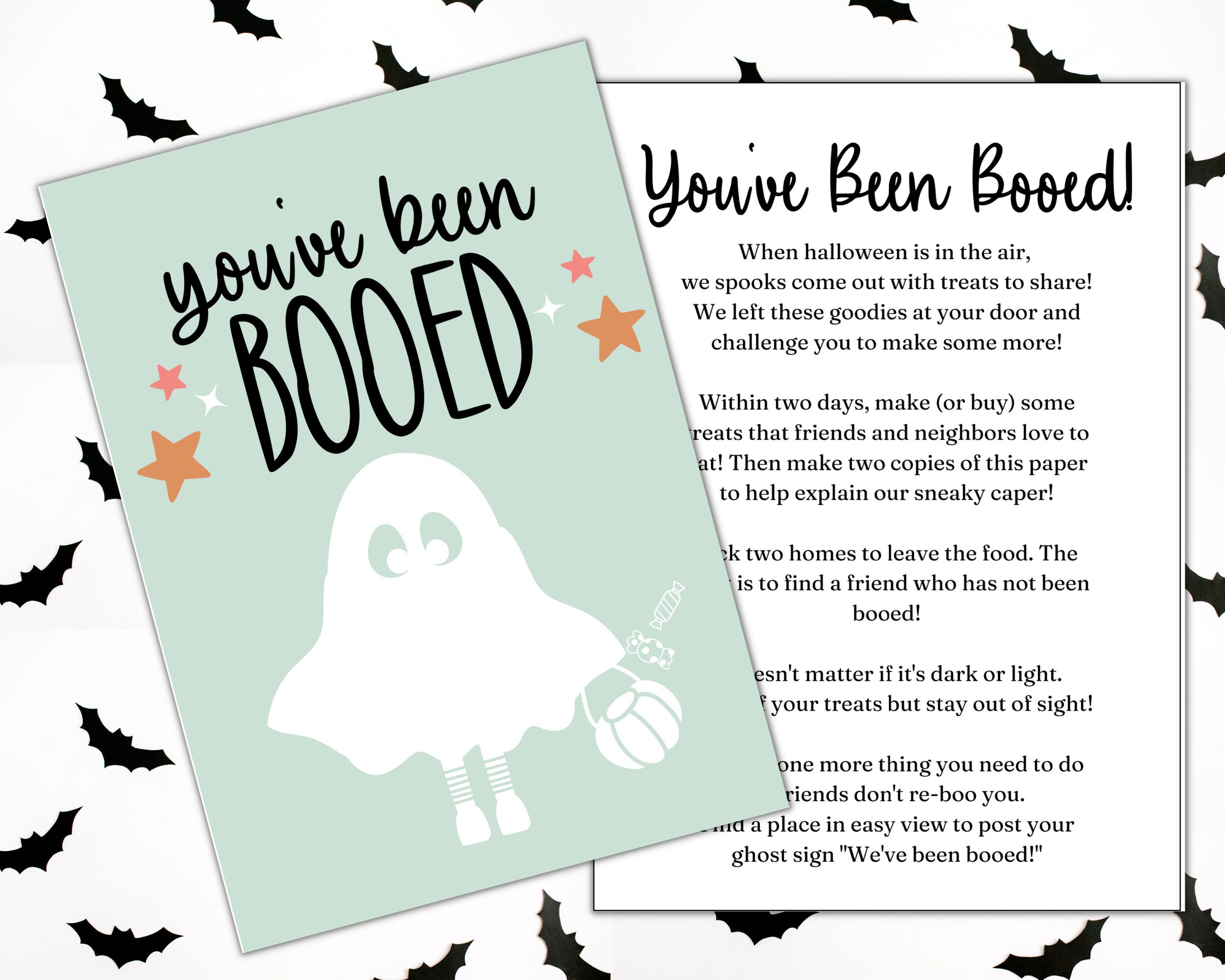 You've Been Booed Printable, You've Been Booed Kit, Halloween Tags ...