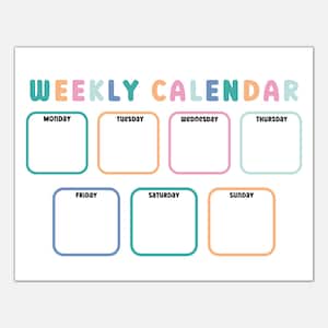 Weekly Calendar for Kids, Preschool Printable, Printable Planner, Days ...
