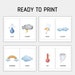 Printable Weather Cards, Preschool Flashcards, Montessori Materials ...