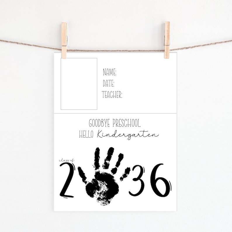 Goodbye Preschool Handprint Craft, Preschool Graduation, Graduation ...