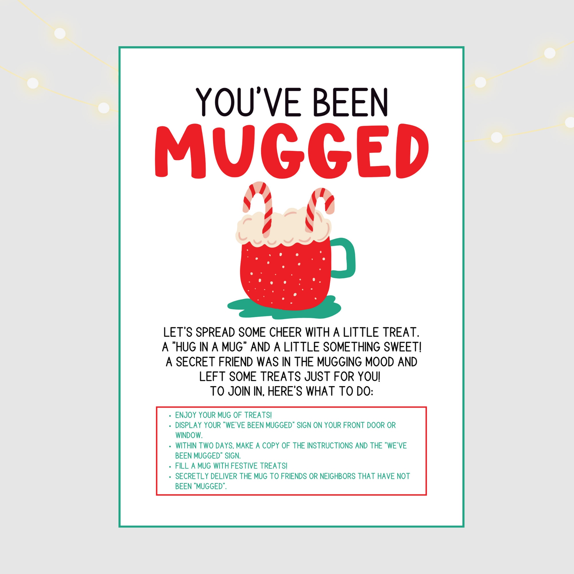We've Been Mugged, You've Been Mugged, Christmas Game, Christmas ...