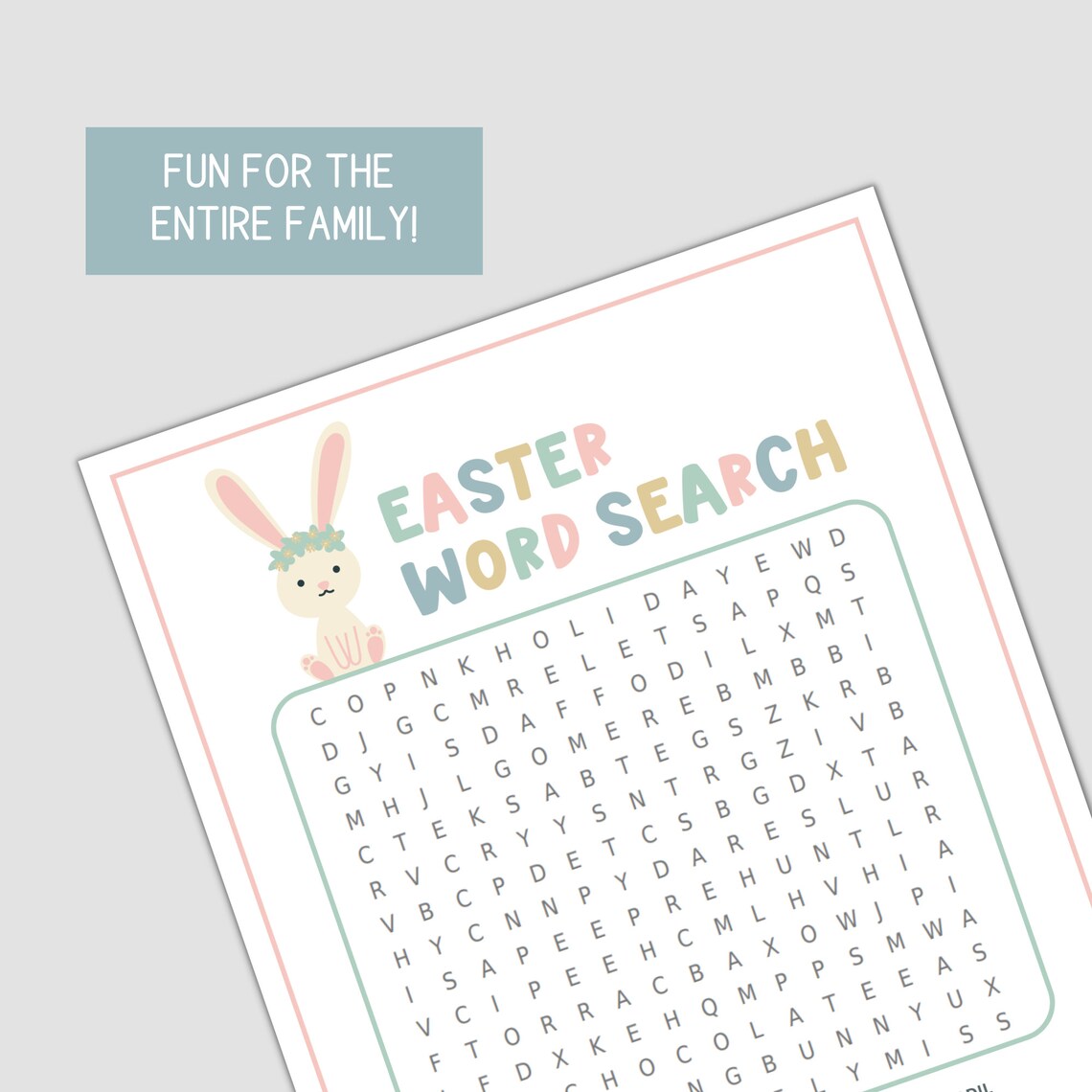 Easter Word Search, Printable Easter Game, Printable Easter Word Search ...