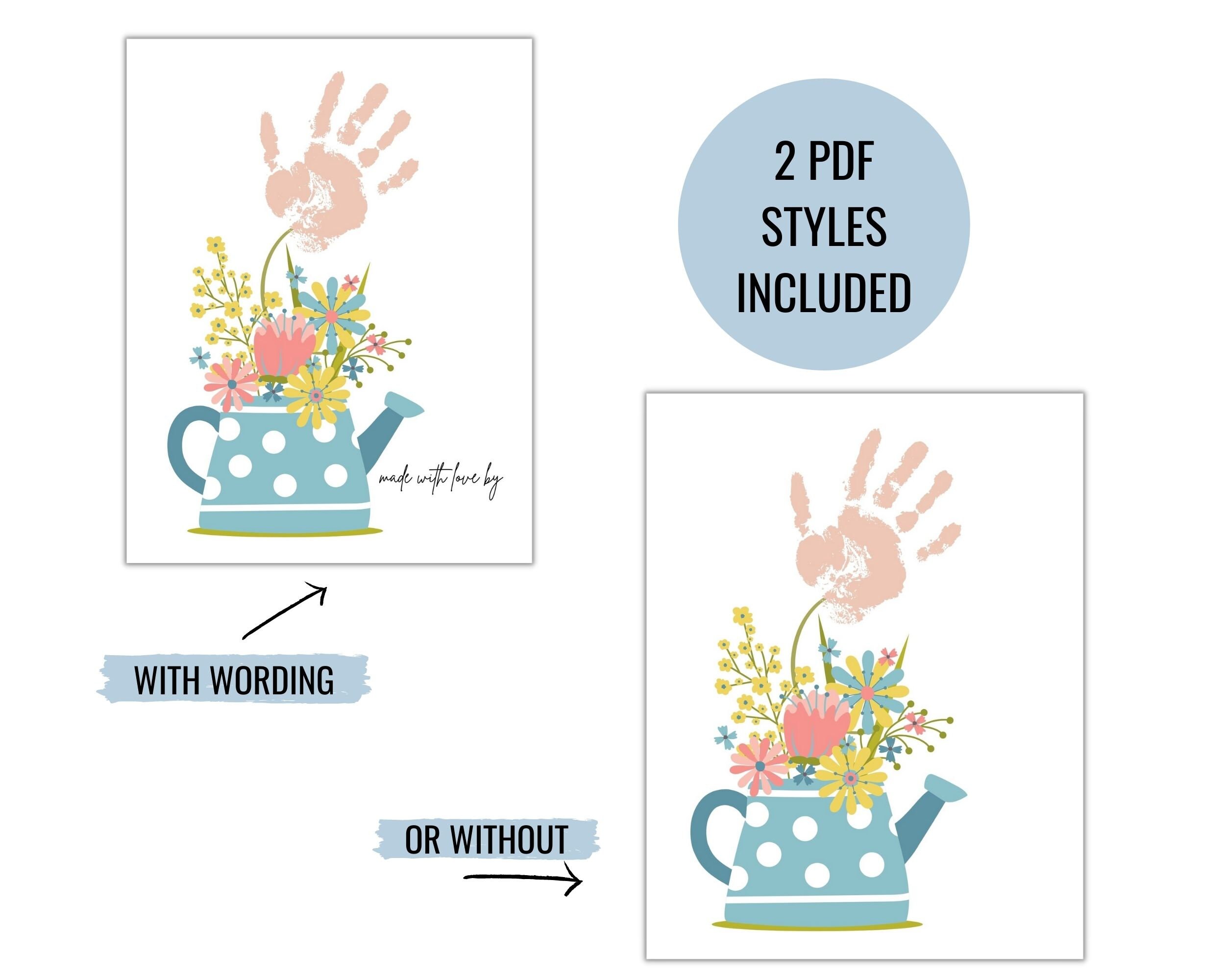 Mother's Day Handprint Gift Art, Printable Handprint Art for Kids ...