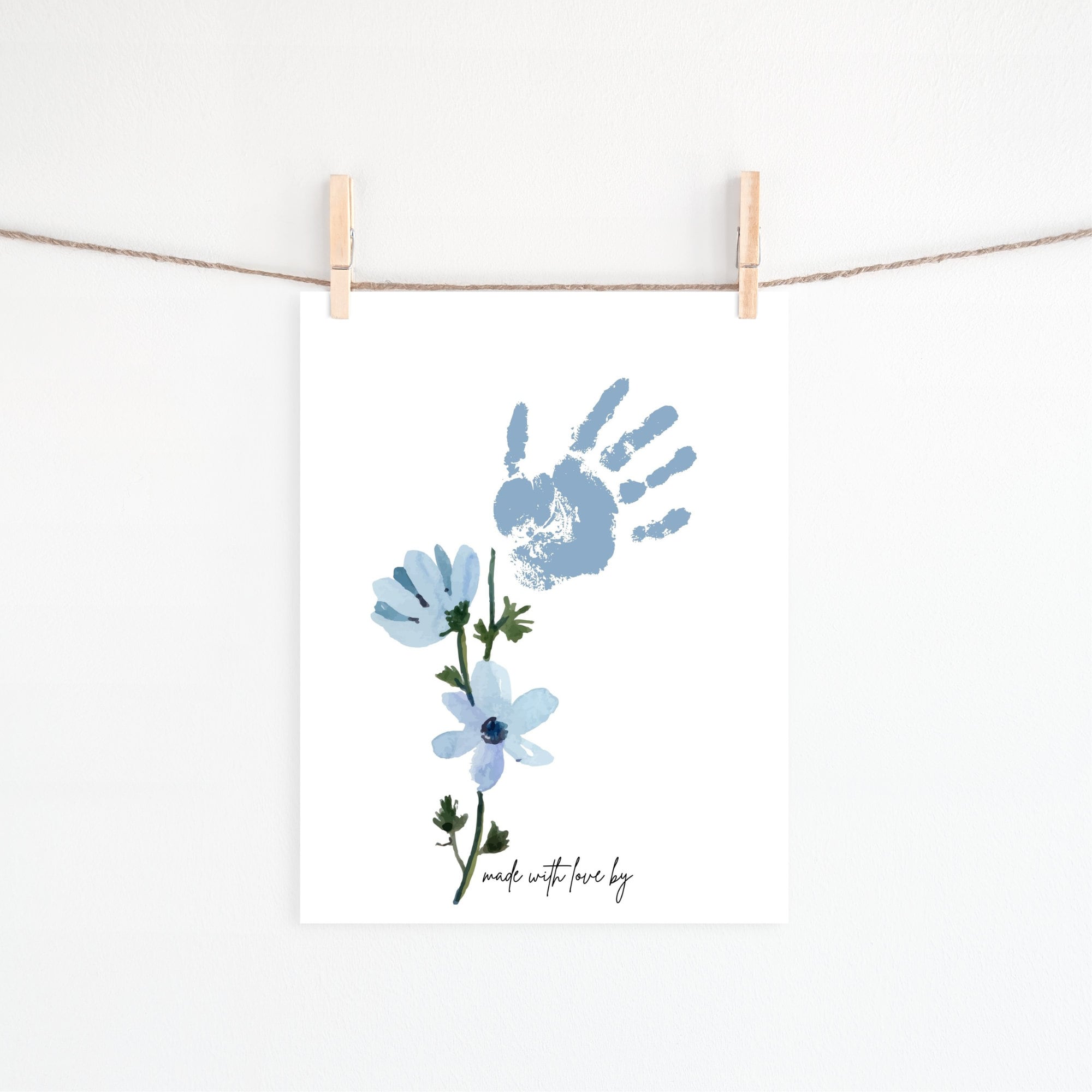 Mother's Day Handprint Gift Art Printable Handprint Art - Etsy