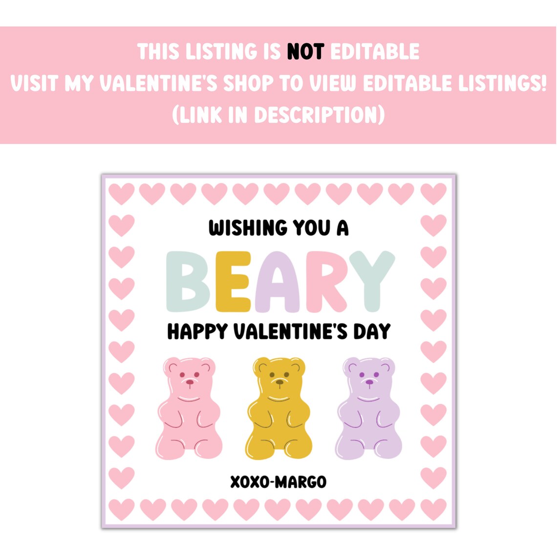 Printable Valentines Day Cards for Kids Classroom Valentine - Etsy