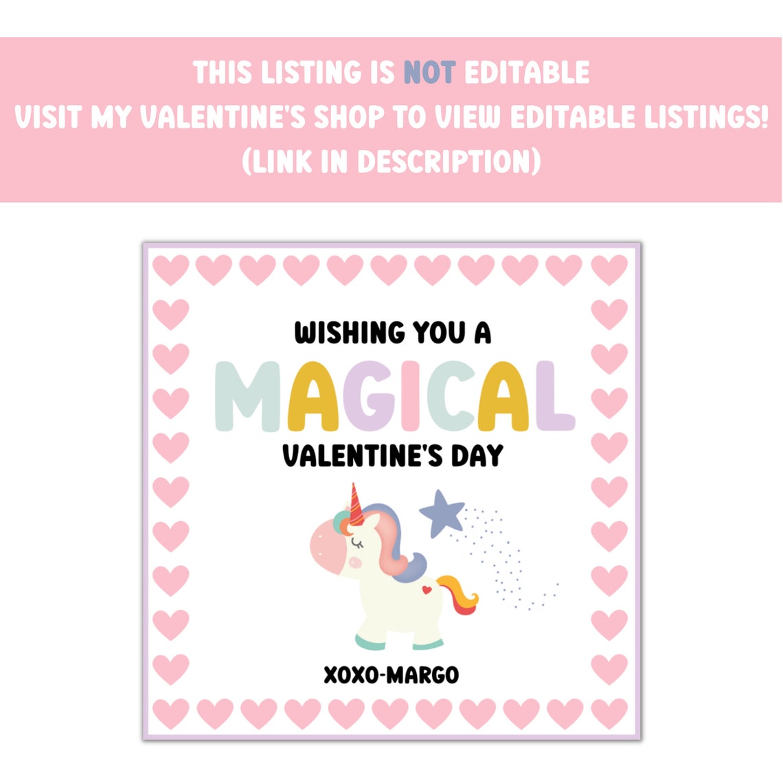Printable Classroom Valentine Cards for Kids, Valentine Treat Tags ...