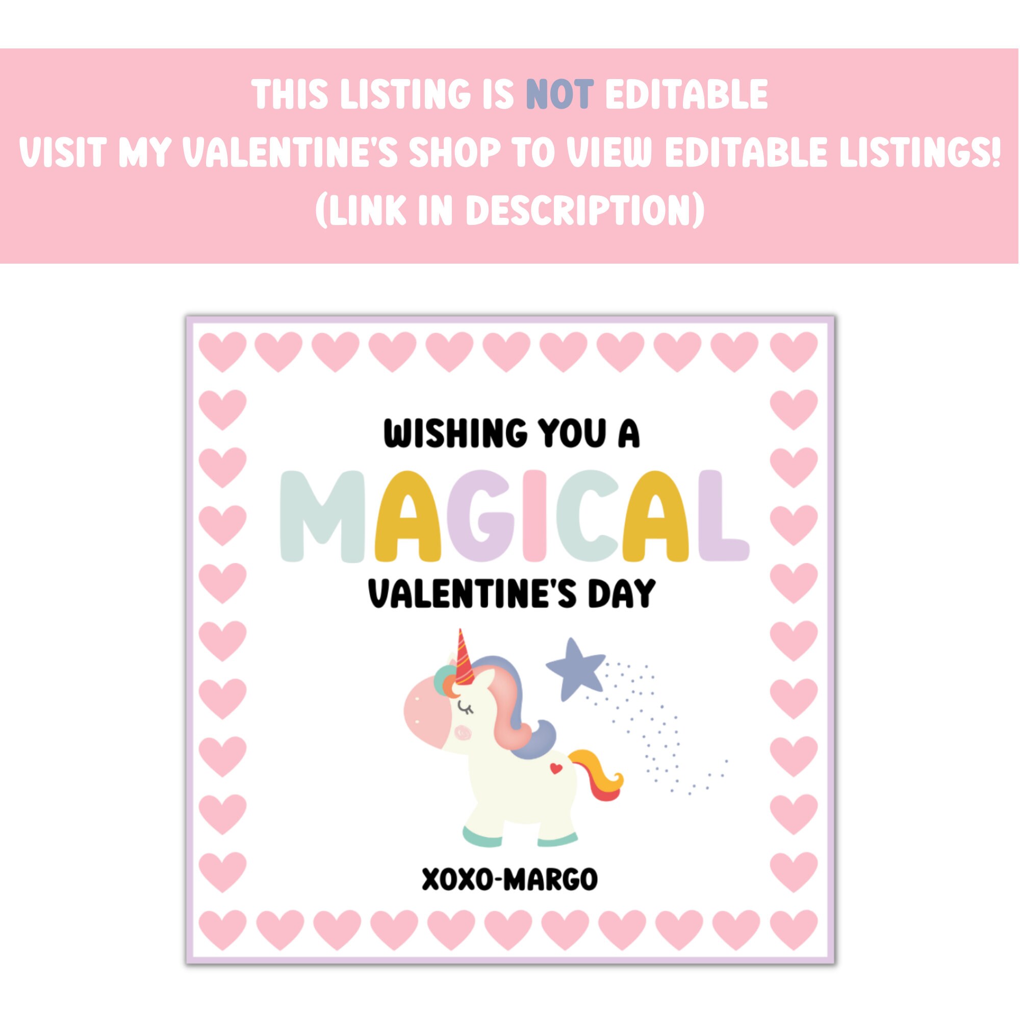 Printable Classroom Valentine Cards for Kids, Valentine Treat Tags ...